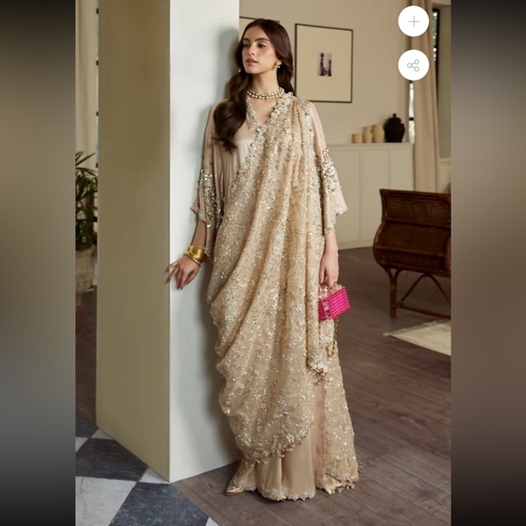 Dresses | Suffuse By Sana Yasir Elegant Gold Sequin Dress | Poshmark